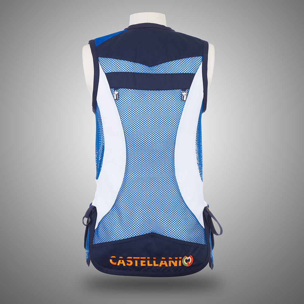 CASTELLANI USA. CASTELLANI WOMENS RIO MESH ALCANTARA VEST 025-156