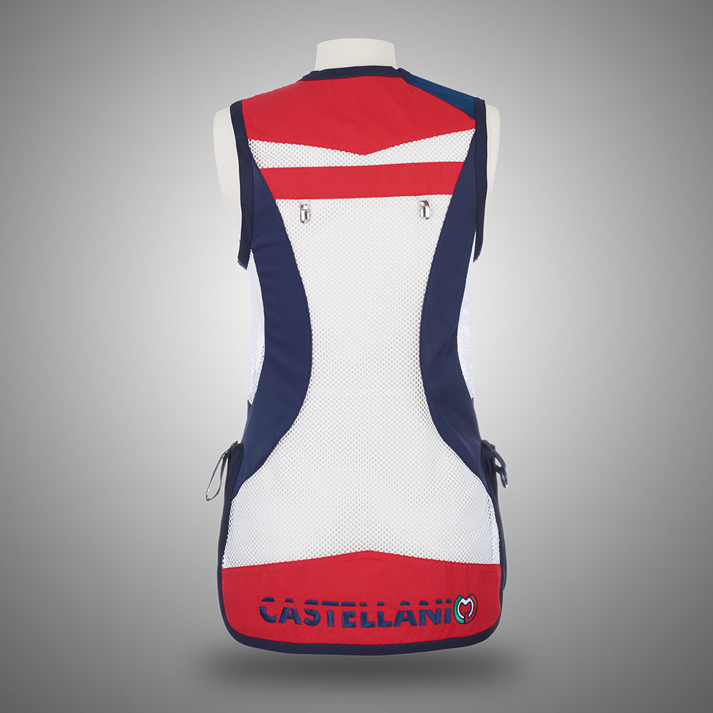 CASTELLANI USA. CASTELLANI WOMENS RIO MESH ALCANTARA VEST 025-158