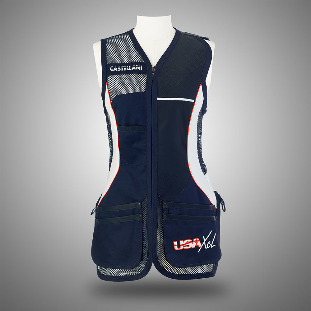 Ultimate Shooting Accessories. CASTELLANI WOMENS USA/XCL MESH VEST 634-314