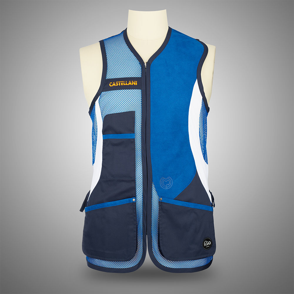 CASTELLANI USA. CASTELLANI MENS RIO MESH ALCANTARA VEST 024-156