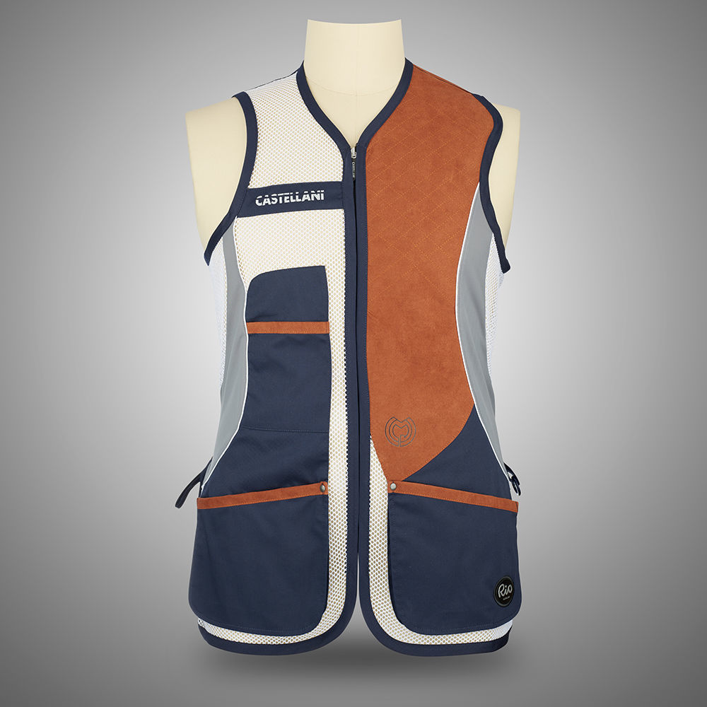 CASTELLANI USA. CASTELLANI MENS RIO MESH ALCANTARA VEST 024-169
