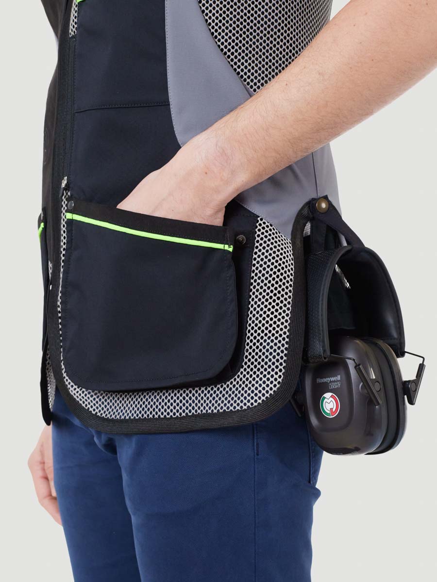 CASTELLANI USA. CASTELLANI MENS EVO MESH ALCANTARA SHOOTING VEST 040-175